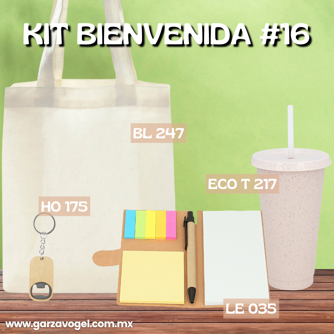 KIT BIENVENIDA #16 – Garza Vogel Promocionales